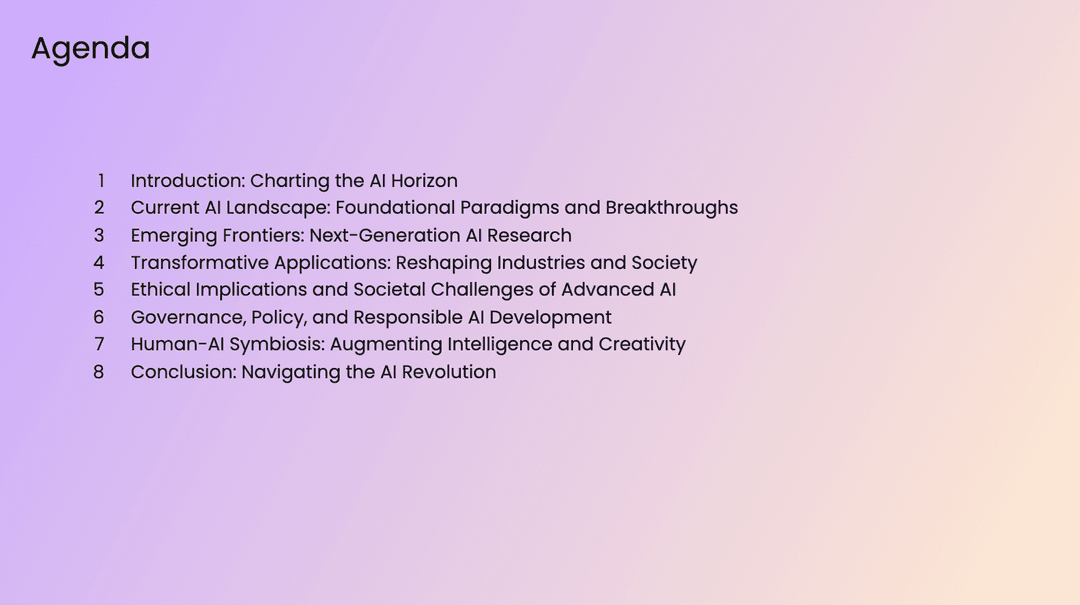 AI Presentation Template | Future of Artificial Intelligence | SlidesGPT